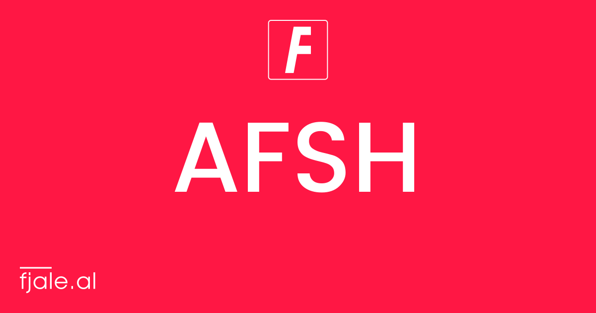 Afsh ‹ kuptimi ‹ FJALË