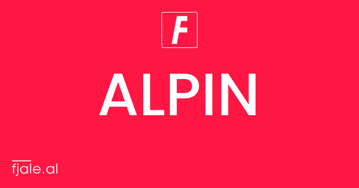 Alpin ‹ kuptimi ‹ FJALË
