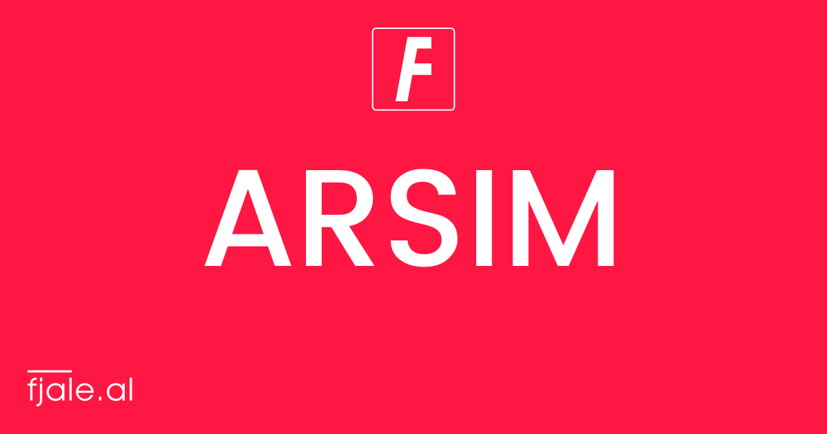 Arsim ‹ kuptimi ‹ FJALË
