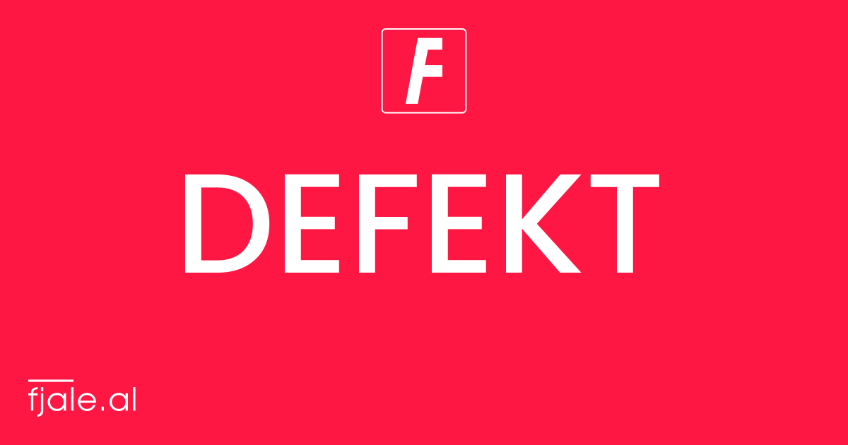 Defekt ‹ kuptimi ‹ FJALË