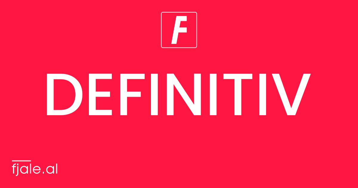 Definitiv ‹ kuptimi ‹ FJALË