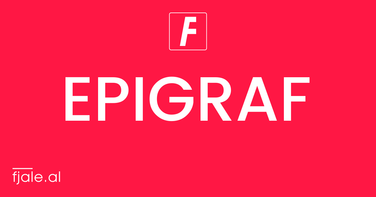 Epigraf ‹ kuptimi ‹ FJALË