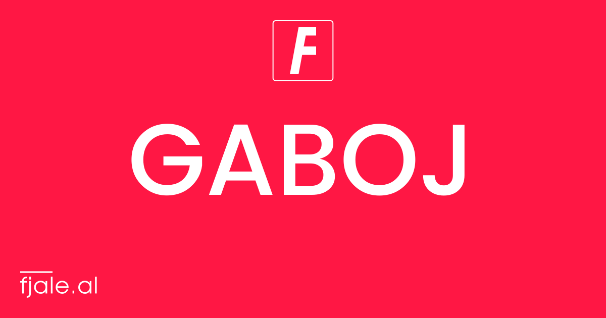 Gaboj ‹ kuptimi ‹ FJALË