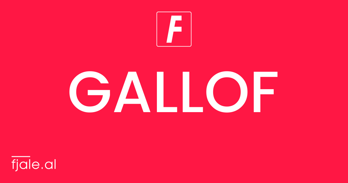 Gallof ‹ kuptimi ‹ FJALË