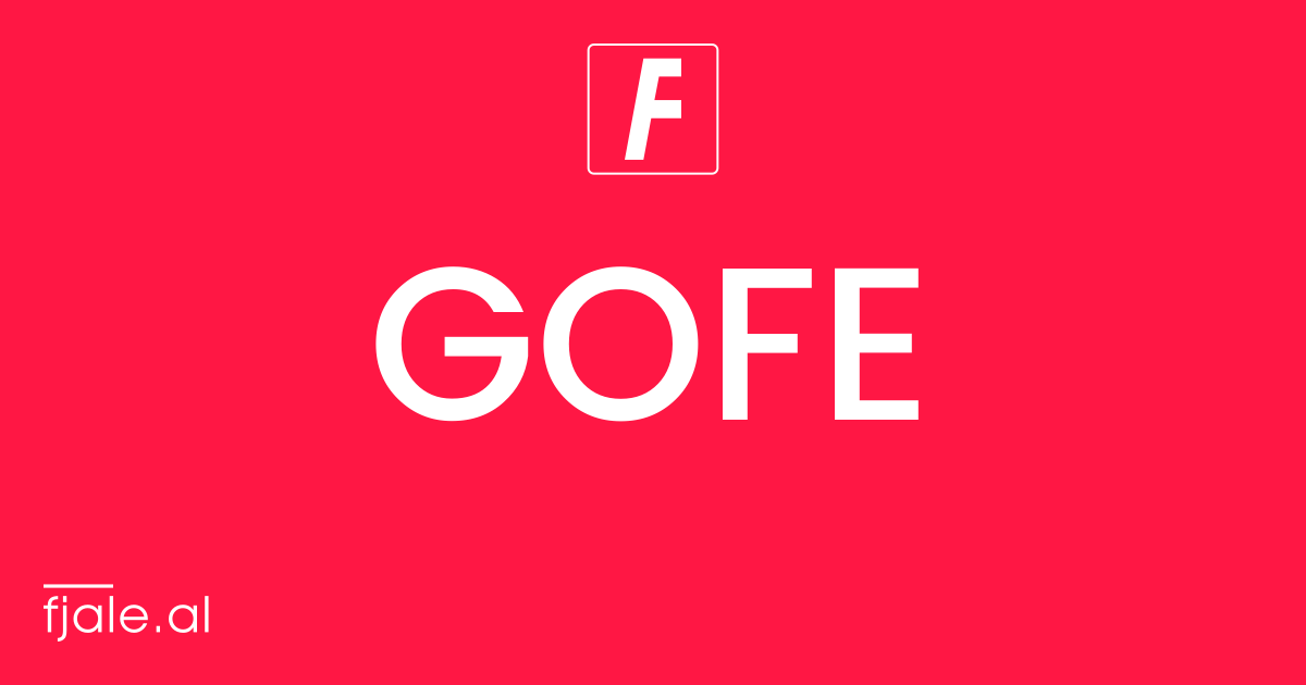 Gofe ‹ kuptimi ‹ FJALË