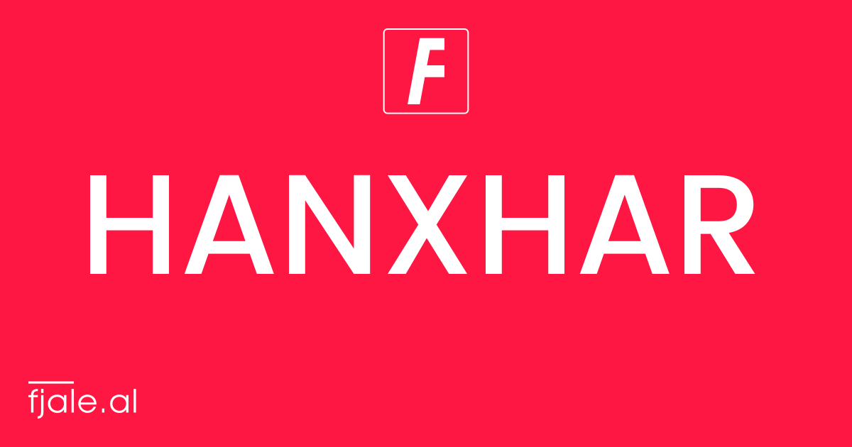 Hanxhar ‹ kuptimi ‹ FJALË