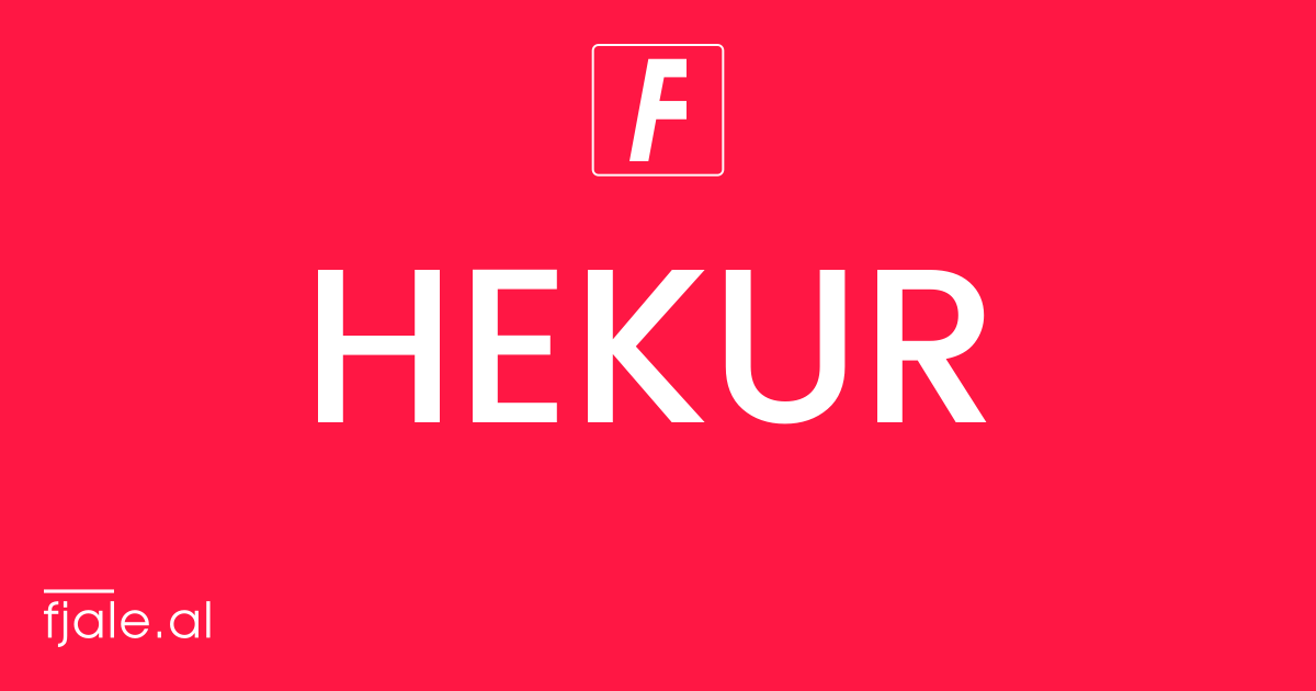Hekur ‹ kuptimi ‹ FJALË