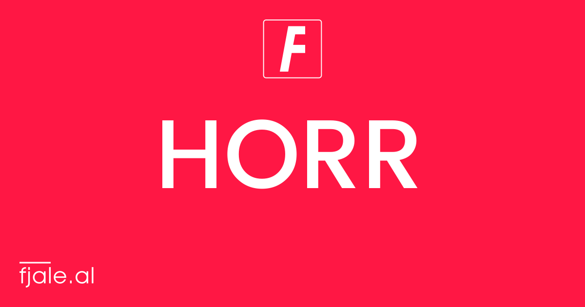 Horr ‹ kuptimi ‹ FJALË