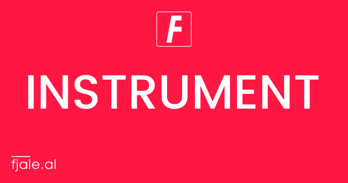 Instrument ‹ kuptimi ‹ FJALË