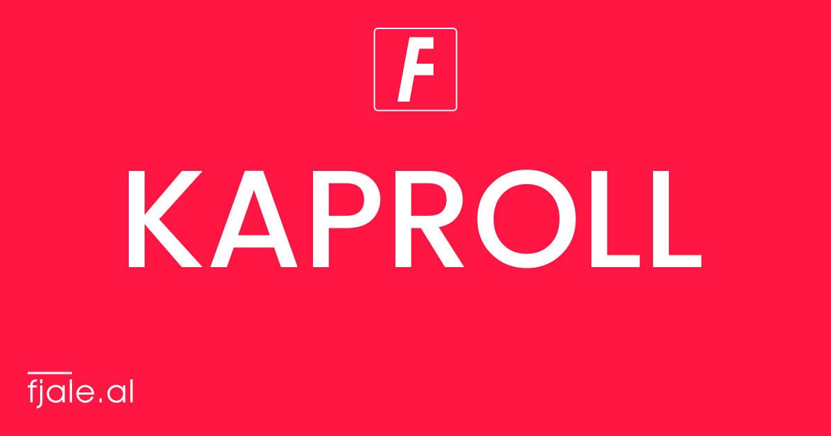 Kaproll ‹ kuptimi ‹ FJALË