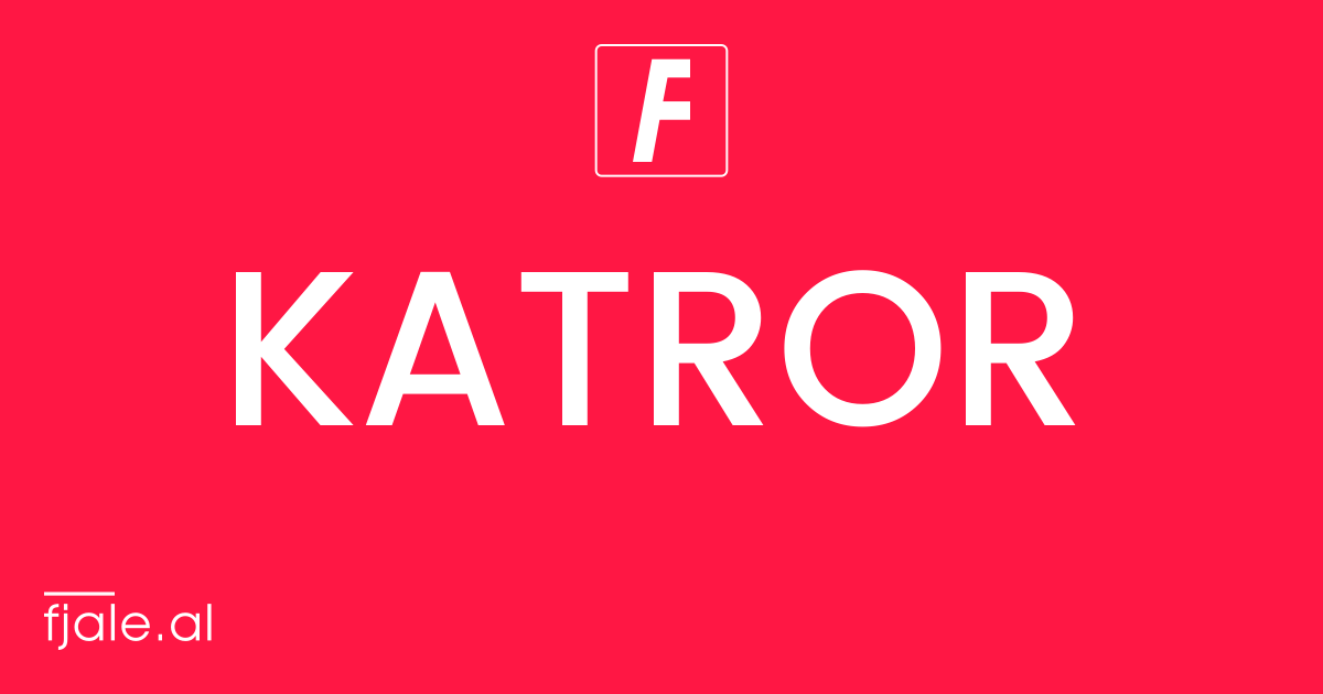 Katror ‹ kuptimi ‹ FJALË