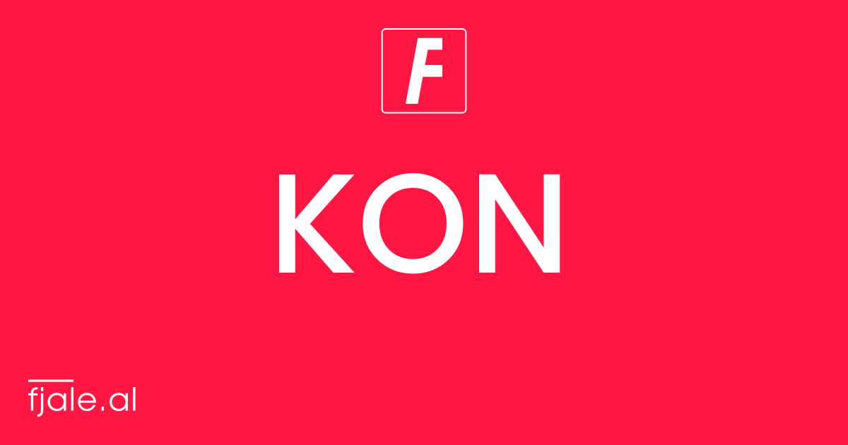 Kon ‹ kuptimi ‹ FJALË