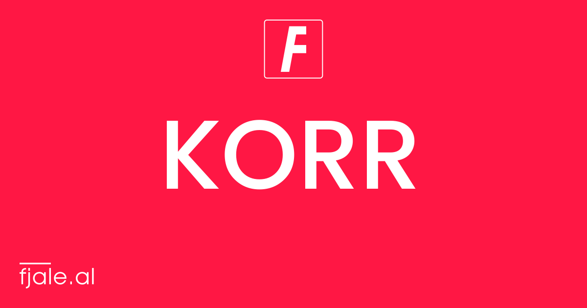 Korr ‹ kuptimi ‹ FJALË