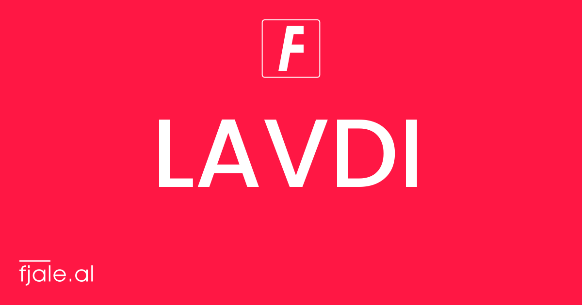 Lavdi ‹ kuptimi ‹ FJALË