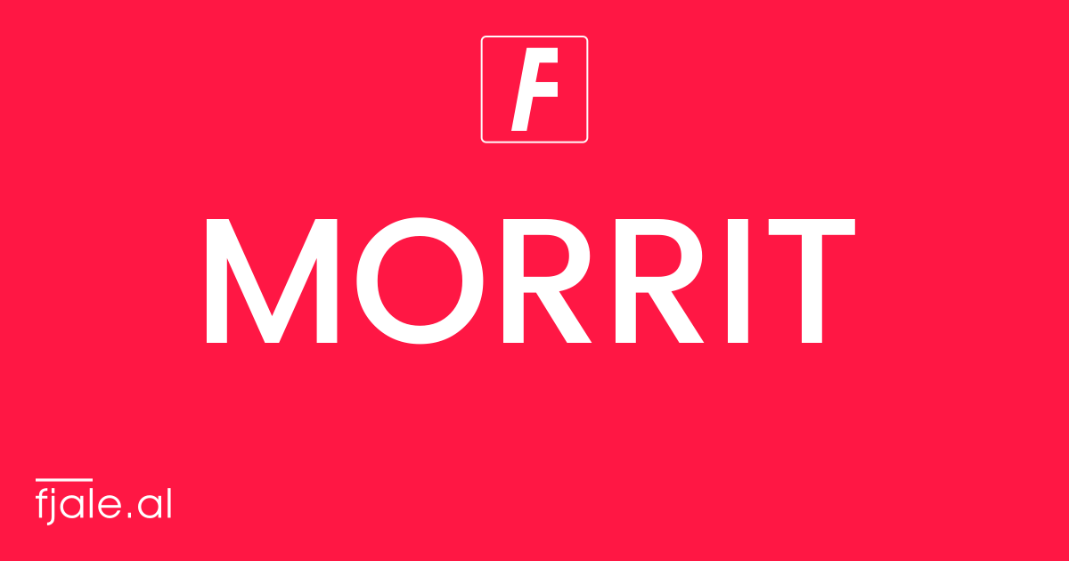Morrit ‹ kuptimi ‹ FJALË