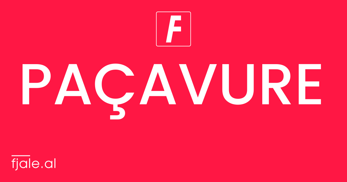 Paçavure ‹ kuptimi ‹ FJALË