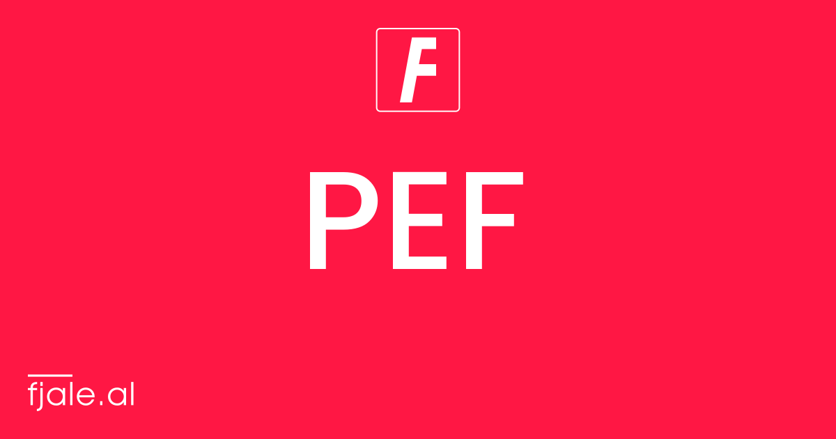 Pef ‹ kuptimi ‹ FJALË