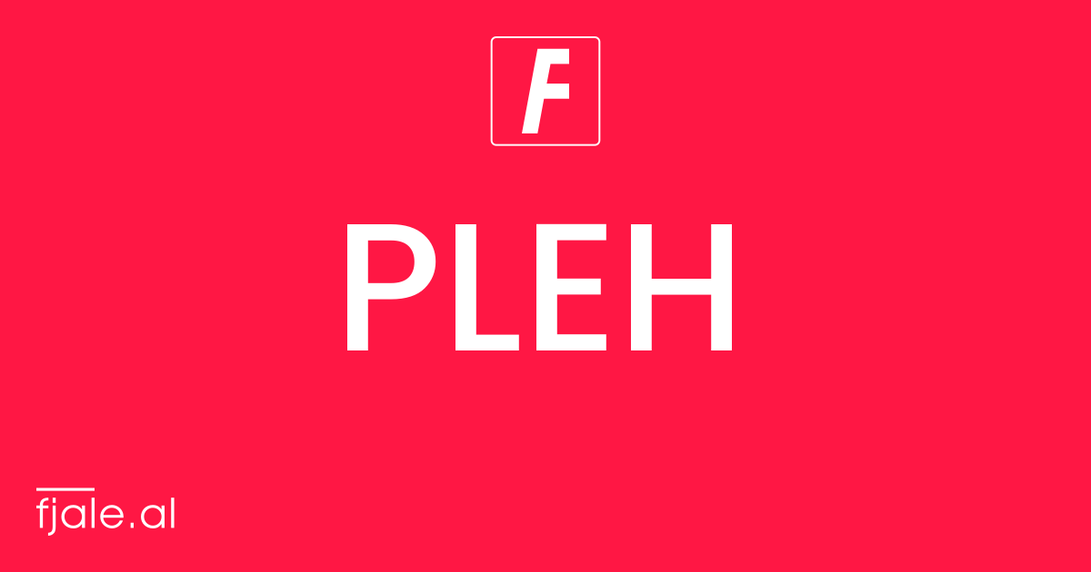 Pleh ‹ kuptimi ‹ FJALË