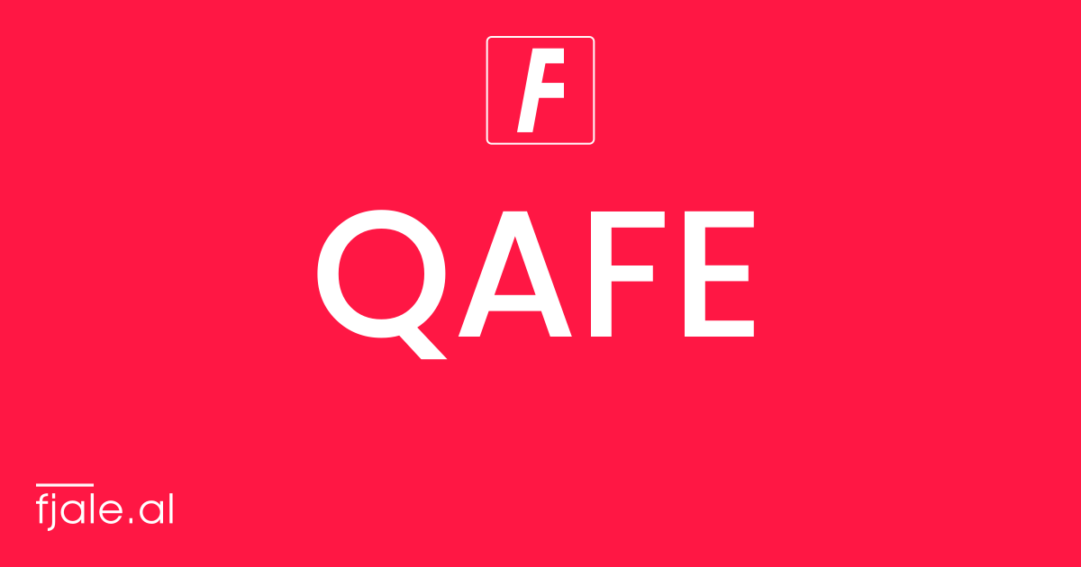 Qafe ‹ kuptimi ‹ FJALË