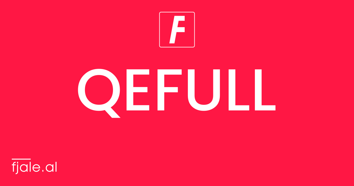 Qefull ‹ kuptimi ‹ FJALË