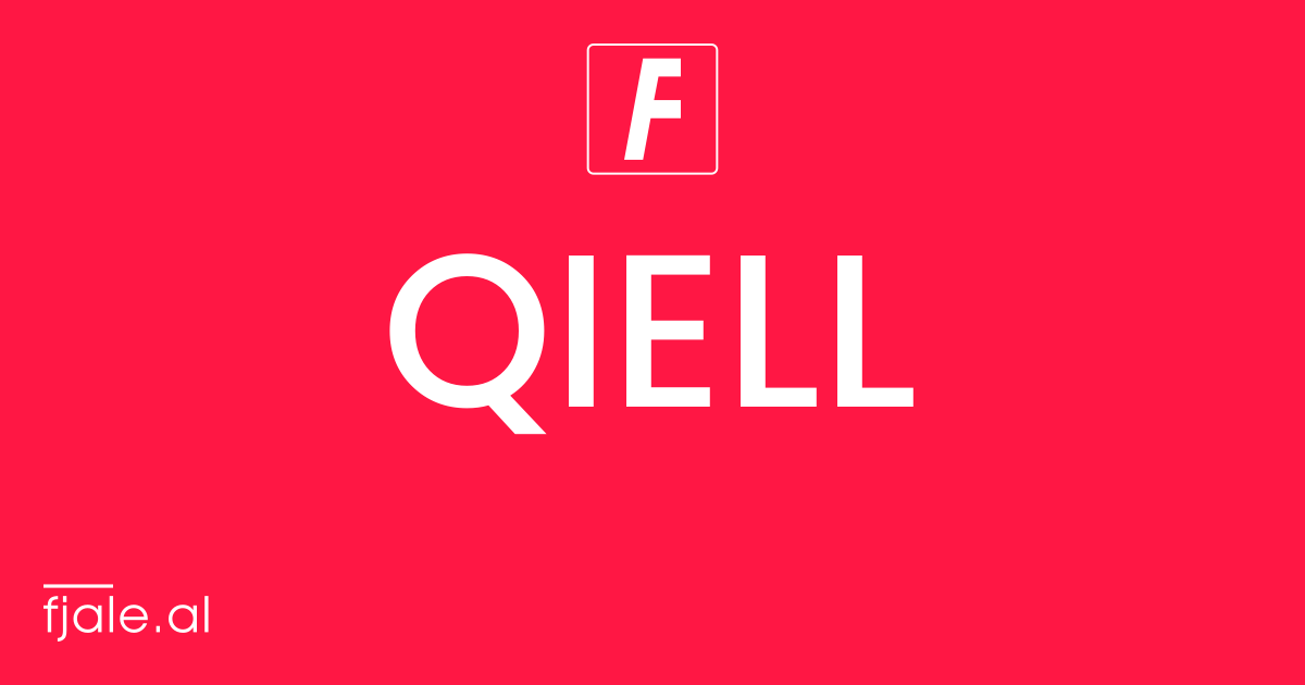 Qiell ‹ kuptimi ‹ FJALË