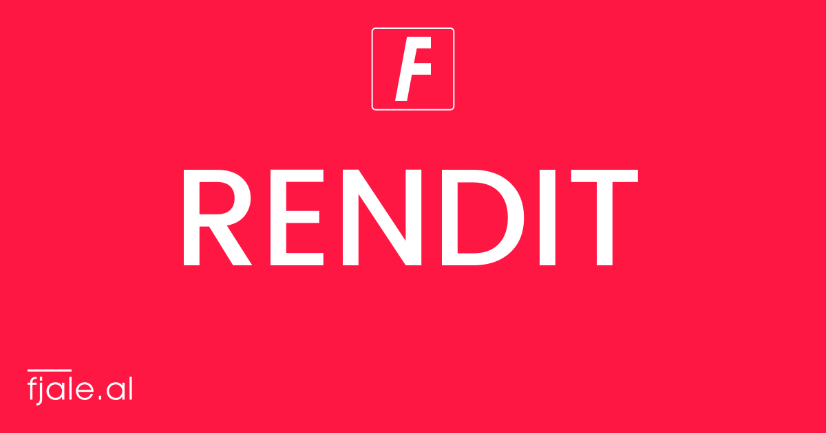 Rendit ‹ kuptimi ‹ FJALË