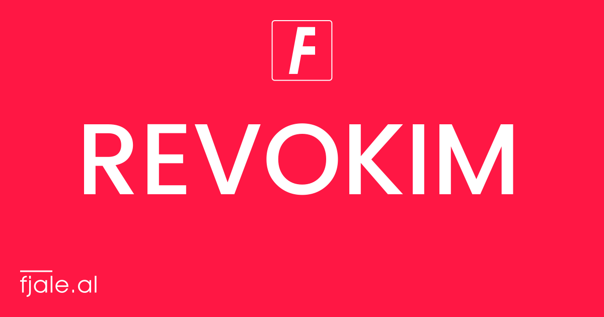 Revokim ‹ kuptimi ‹ FJALË