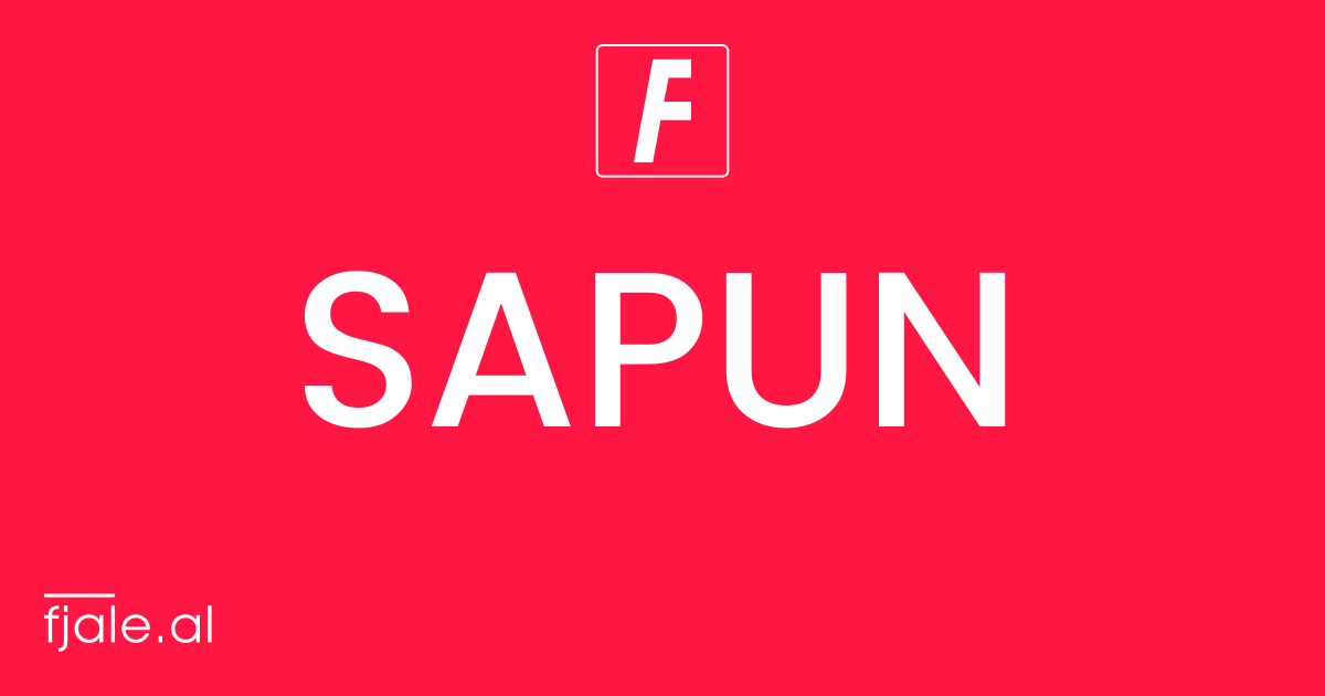 Sapun ‹ kuptimi ‹ FJALË