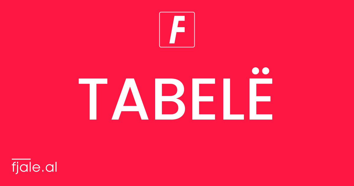 Tabelë ‹ kuptimi ‹ FJALË