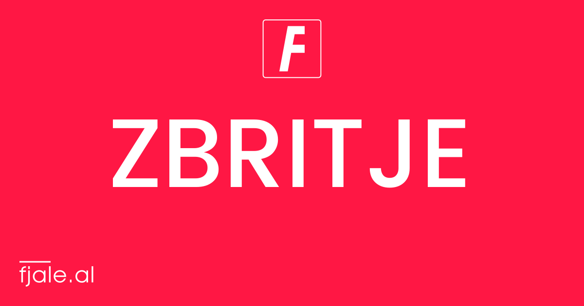 Zbritje ‹ kuptimi ‹ FJALË